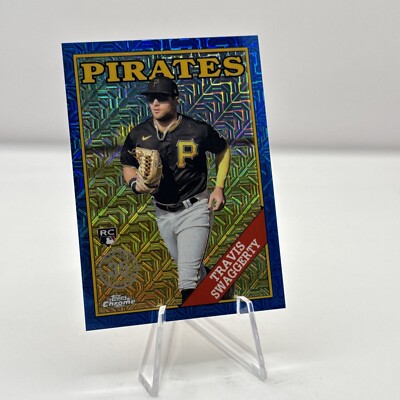 2023 Topps Update TRAVIS SWAGGERTY Pirates rc 1988 Chrome Blue ...