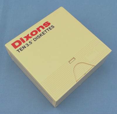 Vintage Dixons 3.5" Floppy Disk Beige Storage Box (no disks) | eBay UK