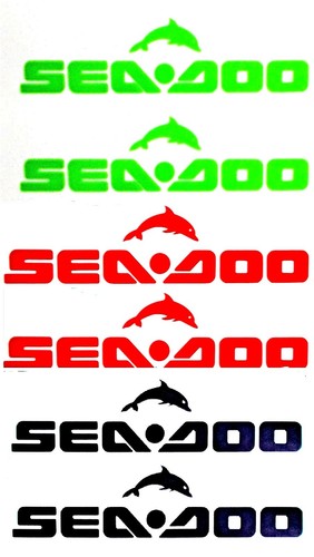 Sea Doo Decal, Sticker 5 YR WARRANTY, LOT x2, 3 SIZES, 3 COLOR Boat ...