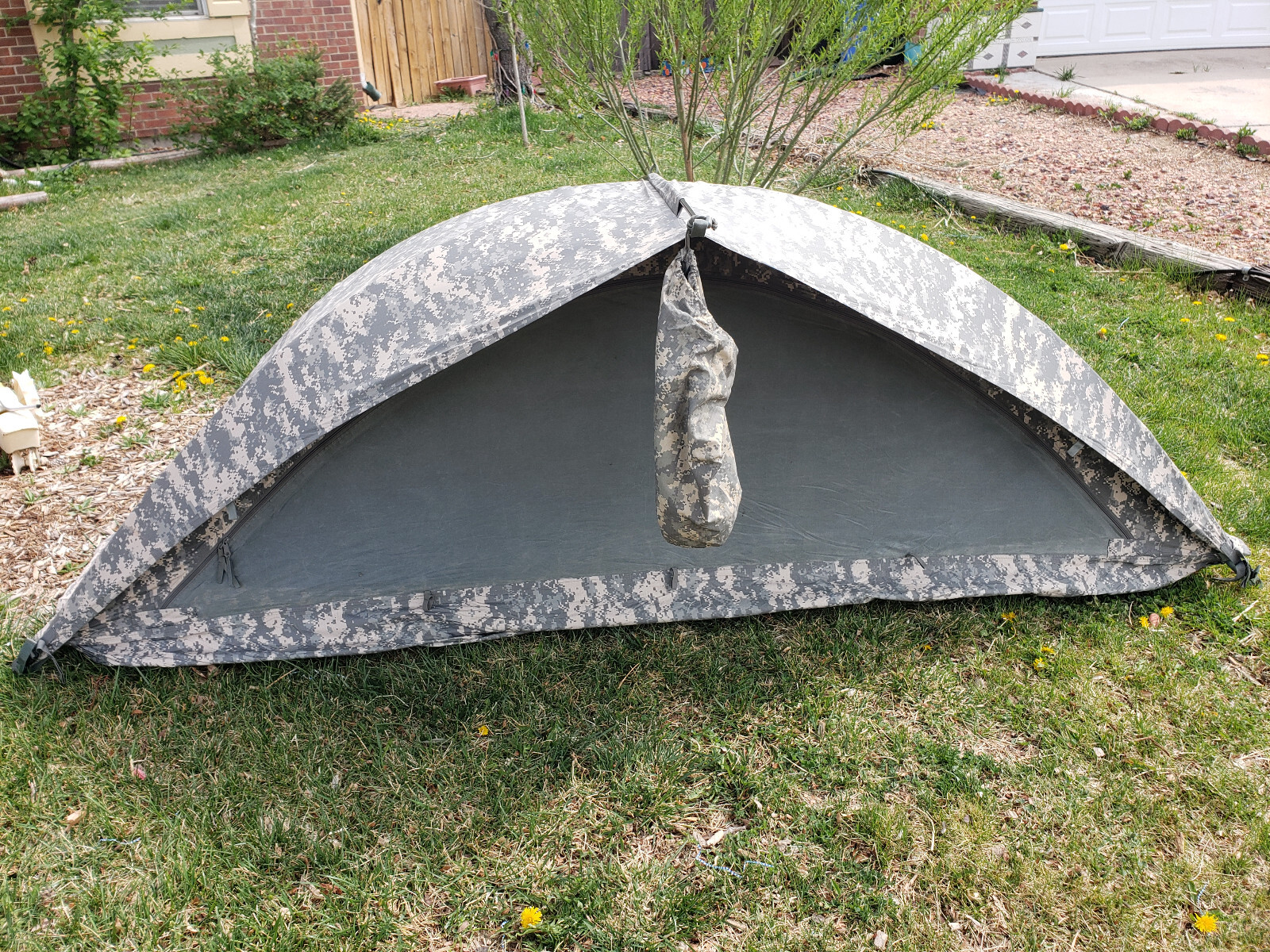 USGI Military Tent Improved Combat Shelter Digital ACU ICS Backpacking ...