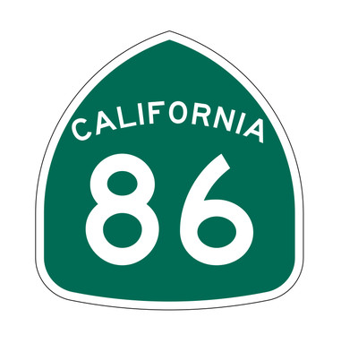 California State Route 86 Sticker Decal R1170 Highway Sign | eBay