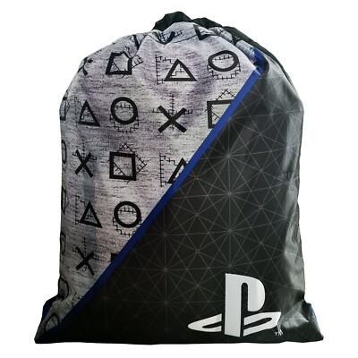 Sony Playstation Drawstring Bag Pull String P.E. Gym School Swimming ...