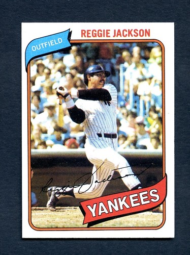 1980 Topps Baseball Card#600 Reggie Jackson Yankees NrMT | eBay