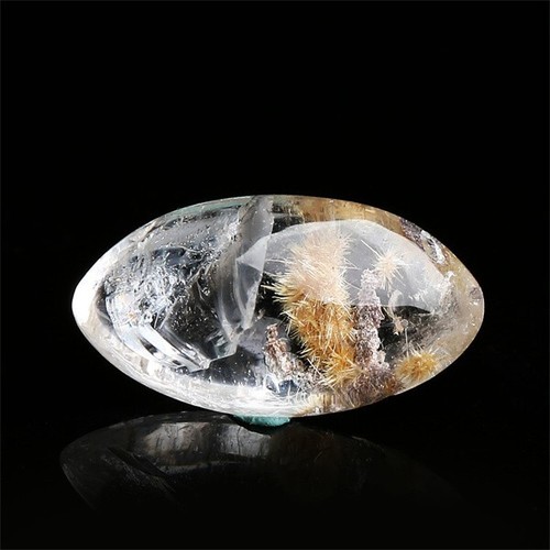 5.1Ct 100% Natural Rutile Flowers & Phantom Quartz Crystal Specimen ...