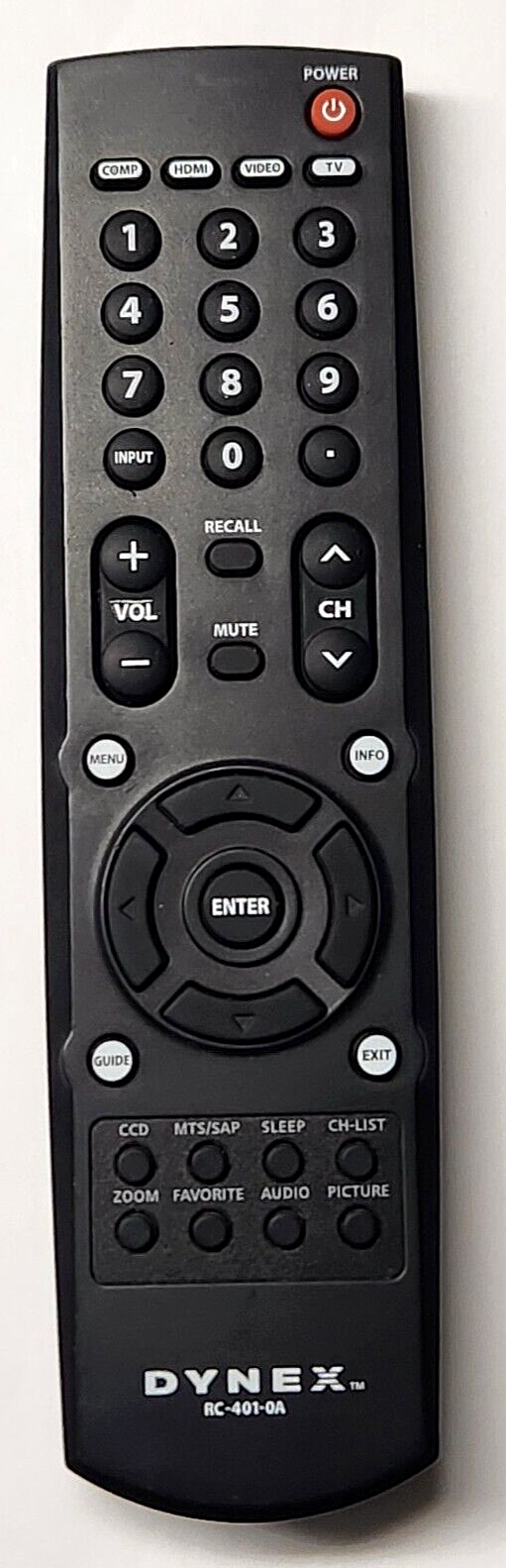 DYNEX RC-401-0A LCD TV Remote Control For DX-L32-10A, Dx-l37-10A, DX ...