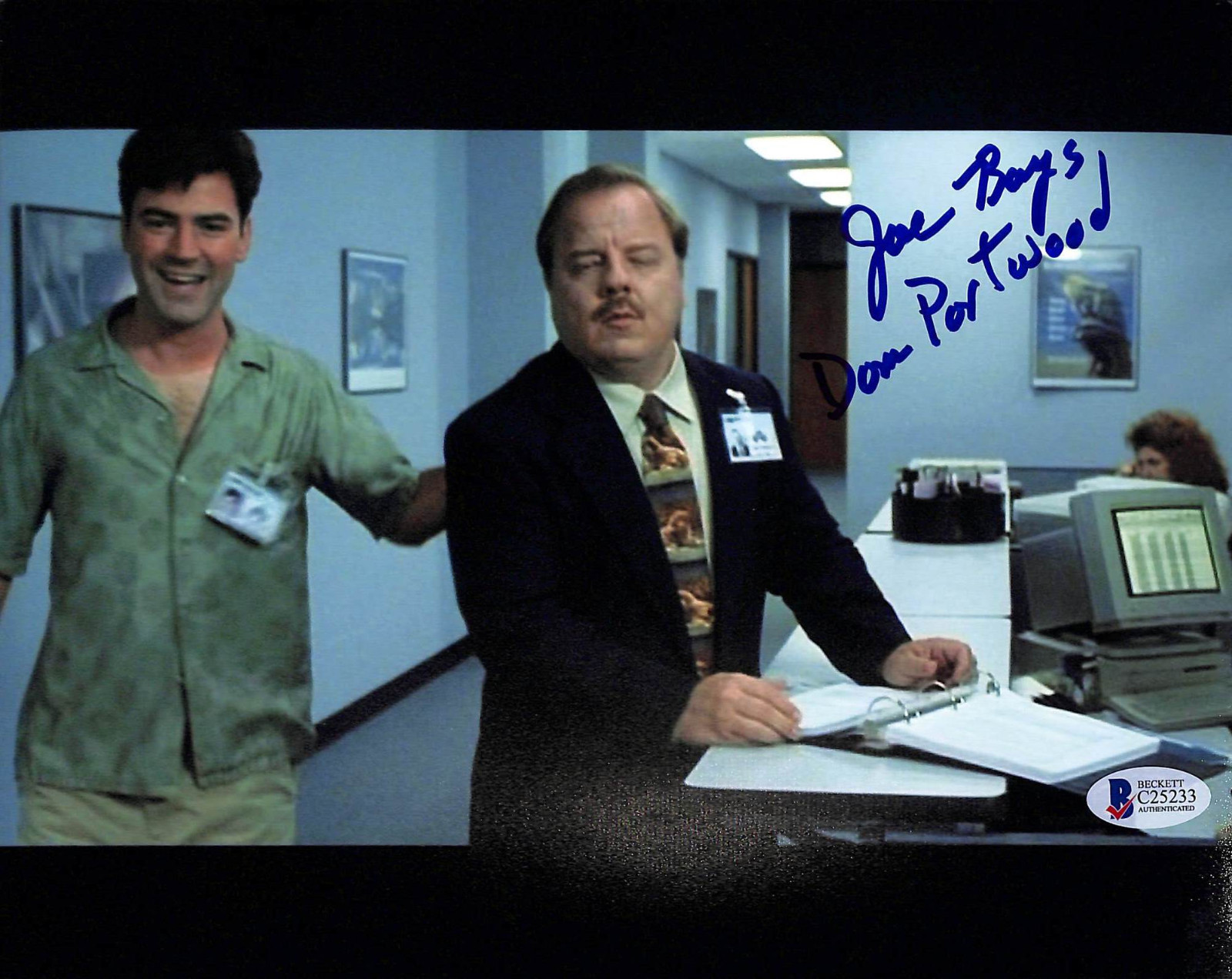 JOE BAYS "DOM PORTWOOD" OFFICE SPACE SIGNED AUTOGRAPHED 8X10 PHOTO ...