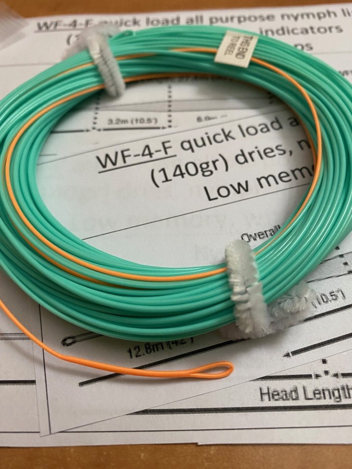 WF-3-F, WF-4-F or WF-5-F Nymph Indicator Taper Fly Line Troutbum | eBay