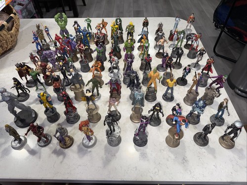 Eaglemoss Marvel, DC Superheroes Chess set Lot Of 85 Chess Board And ...