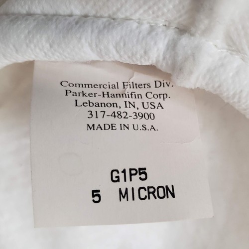 2 Parker Hannifin G1P5 5-Micron Filter Bags Fulflo Industrial Heavy ...