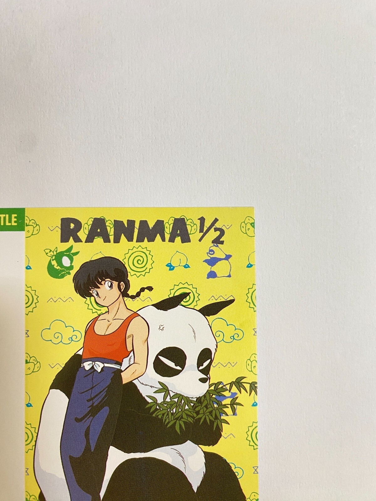 Ranma Genma Saotome Ranma 1/2 Cassette Tape Index Sticker Card Japan ...