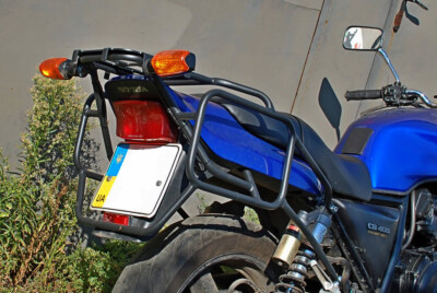 Honda CB400SF Big1 Whole-welded Luggage Rack System soft bags + GIFT | eBay