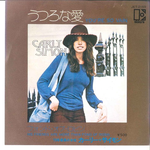 7" Carly Simon You're So Vain JET2159 ELEKTRA Japan | eBay