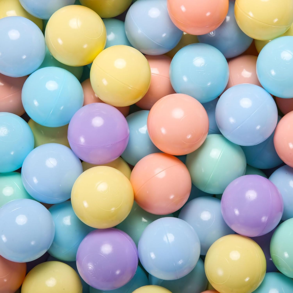 Ball Pit Balls for Toddler, Baby Plastic Playballs Kids Soft Pastel Non ...