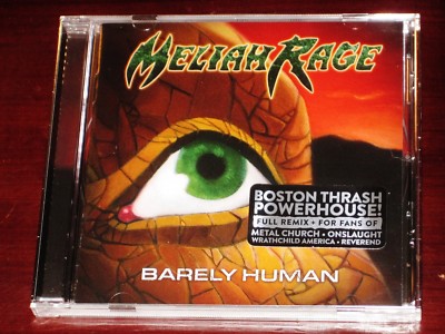 Meliah Rage: Barely Human CD 2018 Tribunal / Divebomb Records USA ...