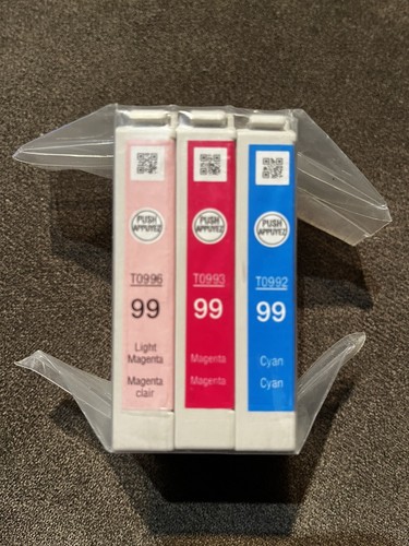 Epson 99 ink Light Magenta, Magenta and Cyan | eBay