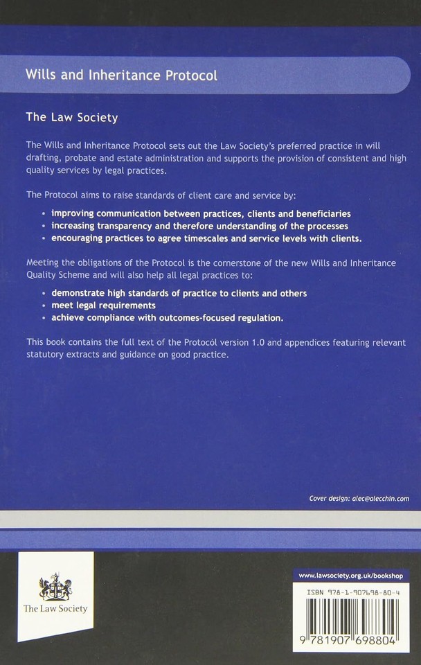 Wills and Inheritance Protocol (Paperback) (UK IMPORT) | eBay
