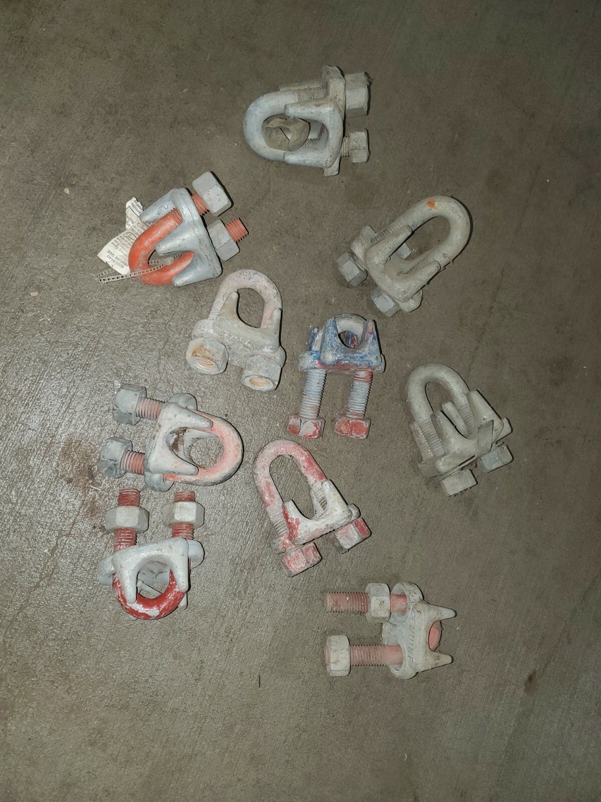 Genuine Crosby FORGED 1" Cable Wire Rope U Clamp tool SET 10 PIECES | eBay