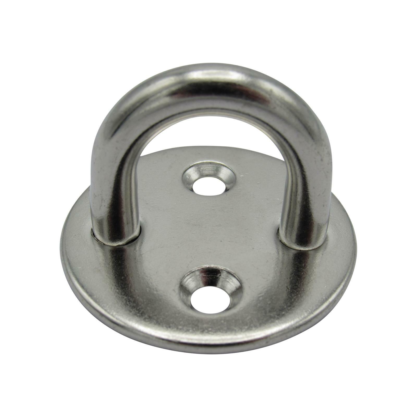 Stainless Steel Round Eye Plate 5MM (Two Hole Marine Deck Attachment ...