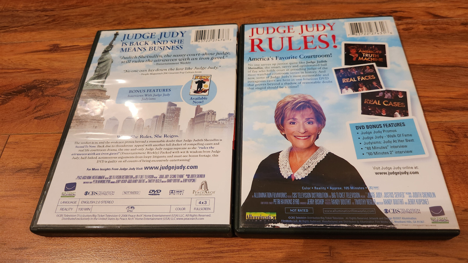 Judge Judy: Justice Served/Second to None (DVD, 2009, 2-Disc Set) for ...