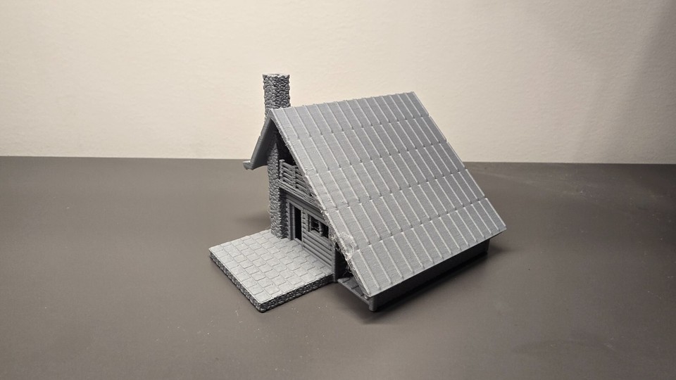 N scale Log Cabin House 1:160 Building | eBay