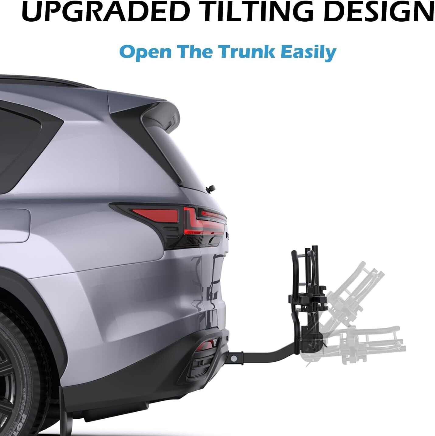 Bike Racks for Ebikes,Fat Tire Bike Rack for Tow Hitch 2-Bike 160 lbs ...