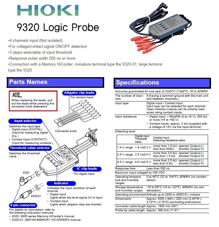 Hioki 9320 Logic Probe | eBay
