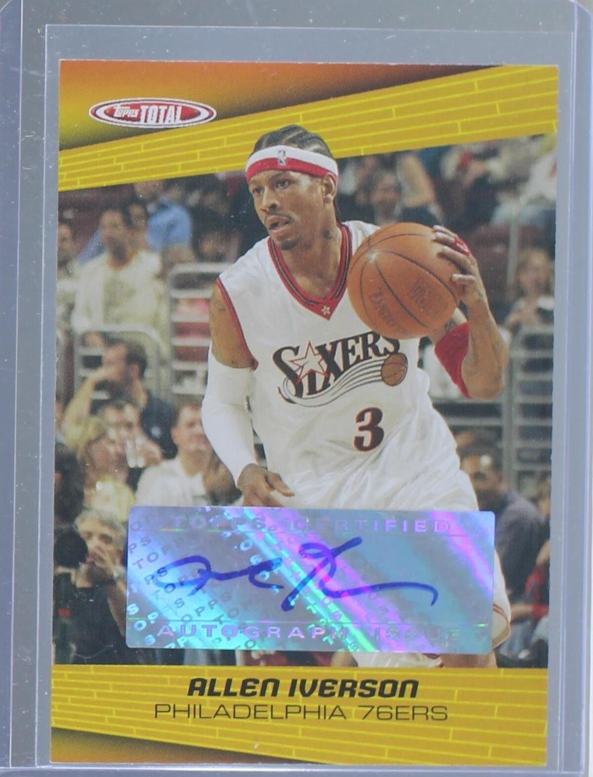 2005-06 Topps Total - Total Signatures Allen Iverson #TS-AI (AU) for ...