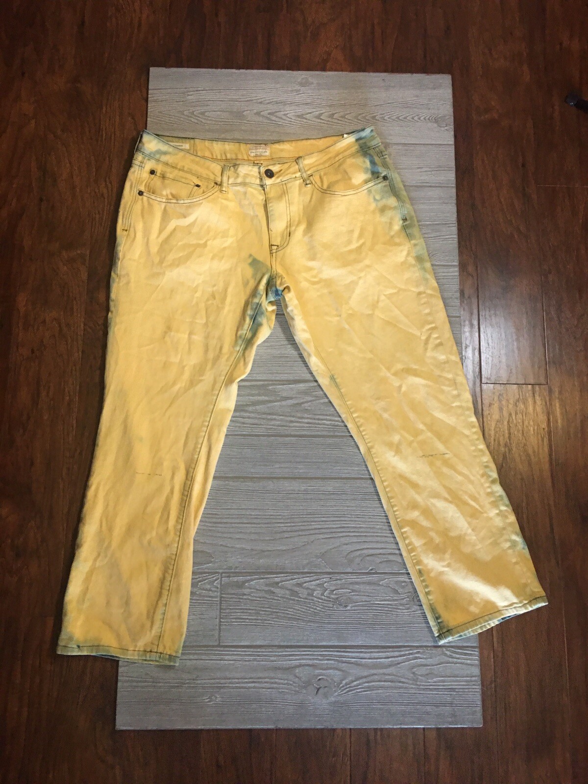Weatherproof Vintage Yellow/Blue Jeans Mens - Gem