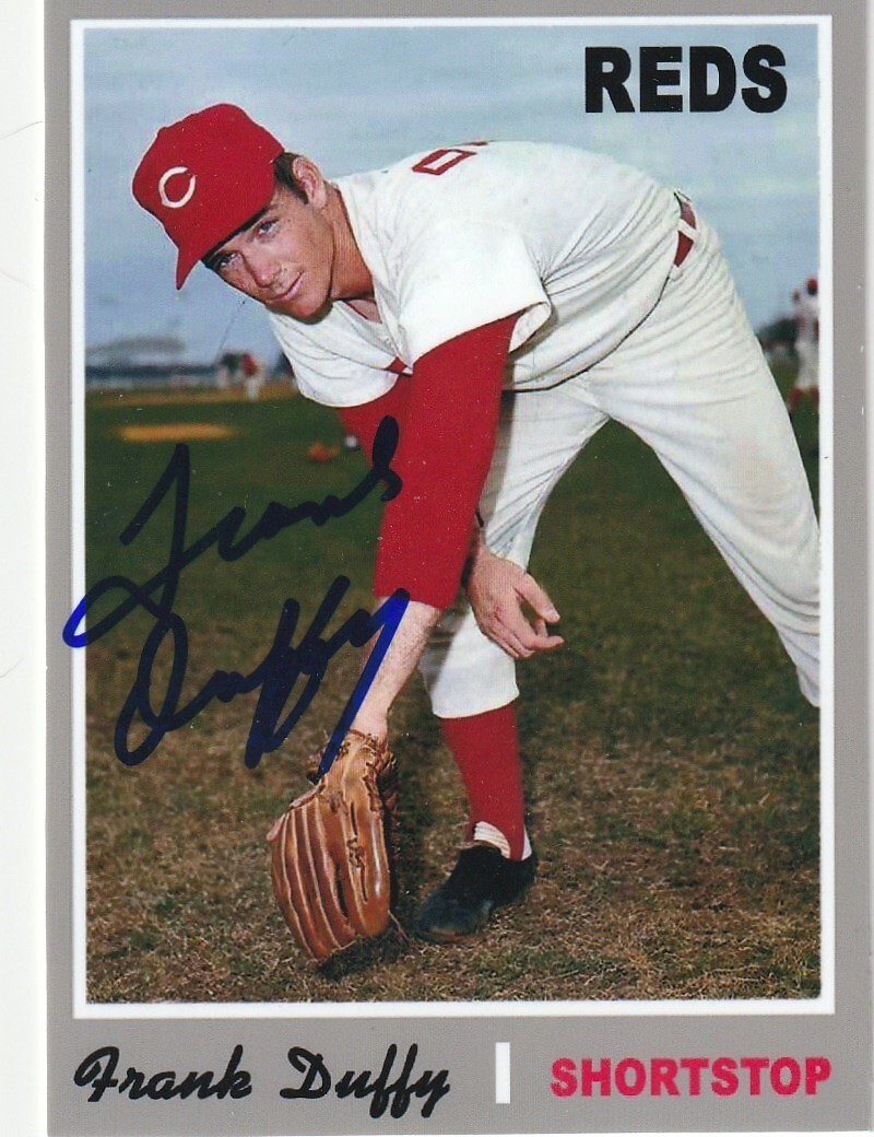 FRANK DUFFY CINCINNATI REDS SIGNED 1970 STYLE CUSTOM CARD | eBay