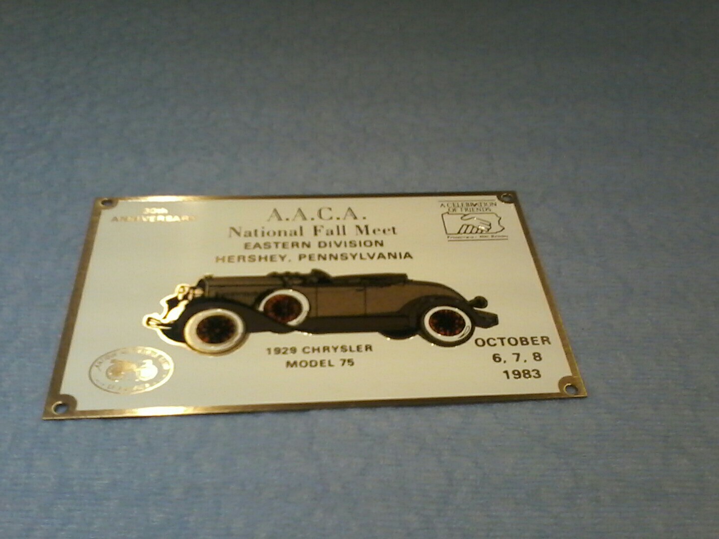 AACA-Antique Auto Club of America Badge Eastern Division Hershey,PA ...