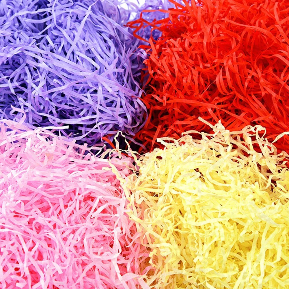 Bulk Coloured Soft Shredded Tissue Paper for Hamper Decoration 30 ...
