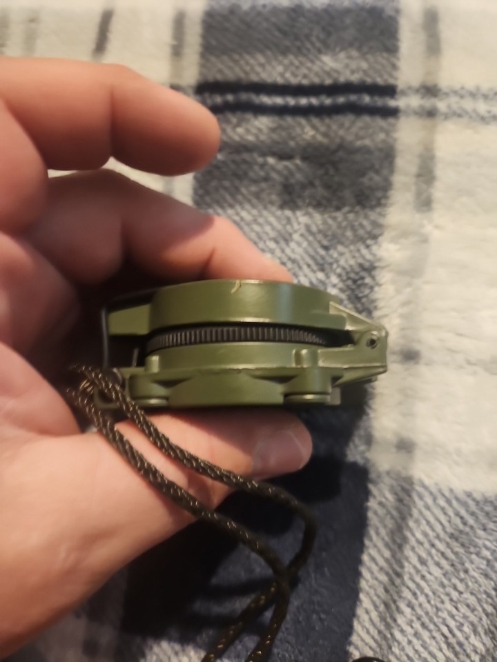 CAMMENGA LENSATIC MILITARY COMPASS New PHOSPHORESCENT MODEL 27 OD Green ...