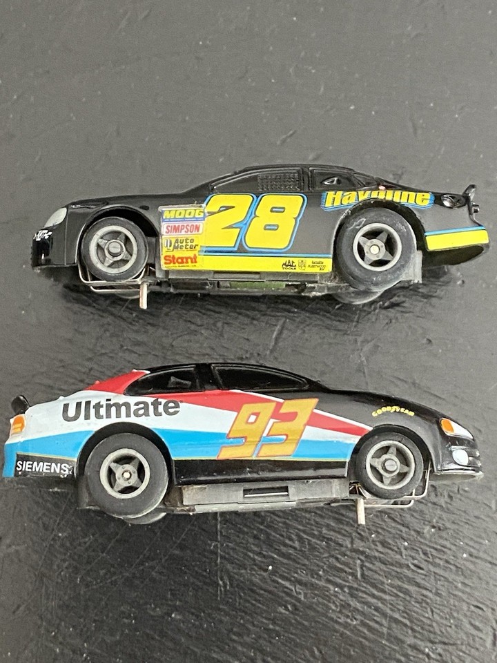 LifeLike Racing AMACO #93 and Havoline #28 HO Scale Nascar Slot Cars | eBay