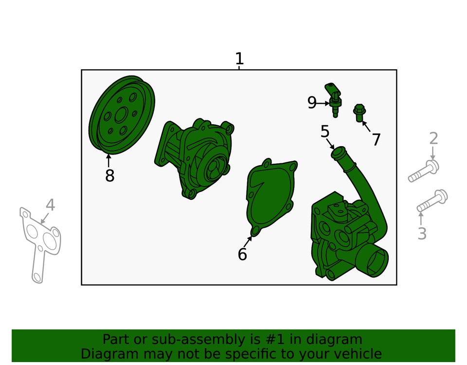 Genuine Hyundai Water Pump Assembly 25100-2S000 | eBay