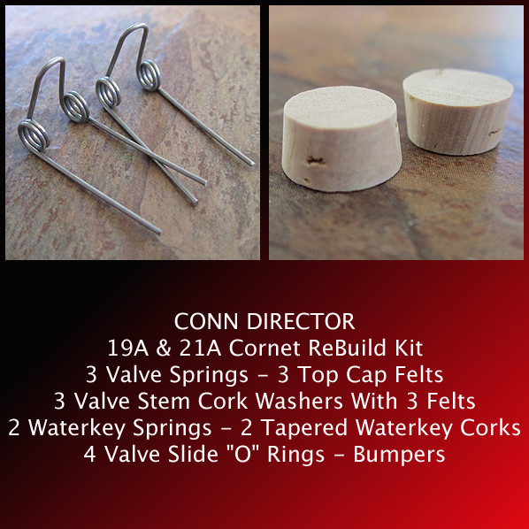 CONN DIRECTOR 19A Cornet Tune-Up Parts Kit to Rebuild Your Horn | eBay