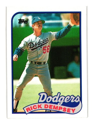 1989 Topps #606 Rick Dempsey Los Angeles Dodgers | eBay