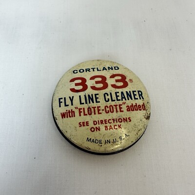 Vintage CORTLAND 333 FLY LINE CLEANER with "Flote-Cote" - Fishing Made ...