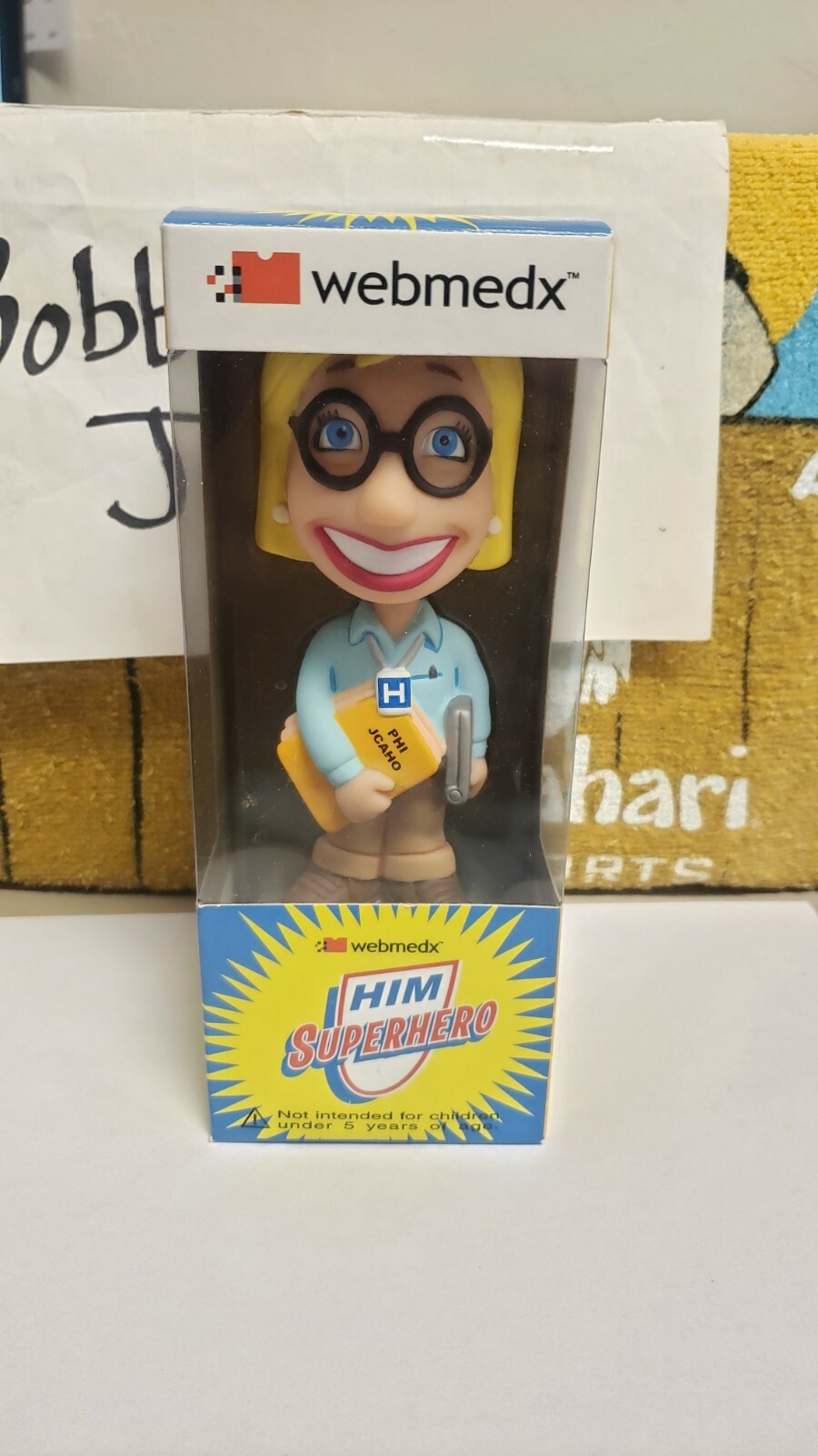 NIB HIM SUPERHERO DOCTOR FEMALE FUNKO WEBMEDX VINYL BOBBLEHEAD NODDER ...