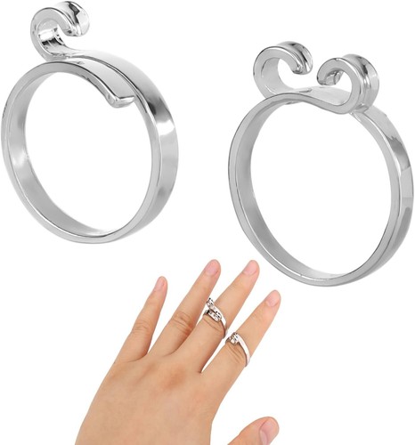 2PCS Knitting Crochet Loops, 2 Styles Adjustable Knitting Crochet Rings ...