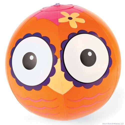12 OWL BIRD Inflatable Vinyl Blow Up Beach Balls ~ Pool Party Toy Favor ...