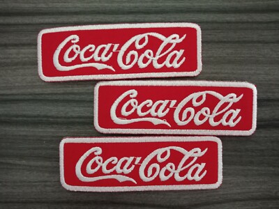 3 pcs Coke Soda CoCA CoLA Patch Embroidered Iron or Sew on Shirt Jacket ...
