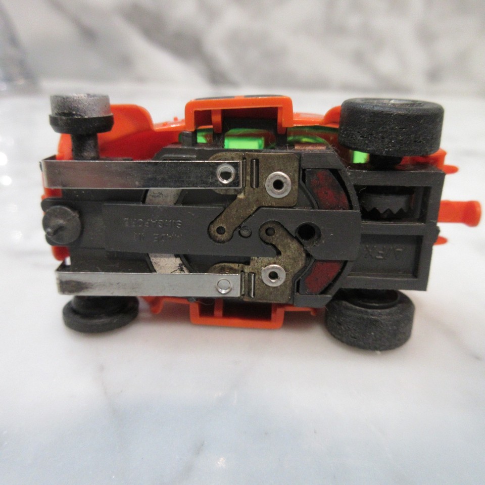 Aurora AFX VW Baja Bug Orange HO Slot Car RUNS needs tires (WD12-220 ...