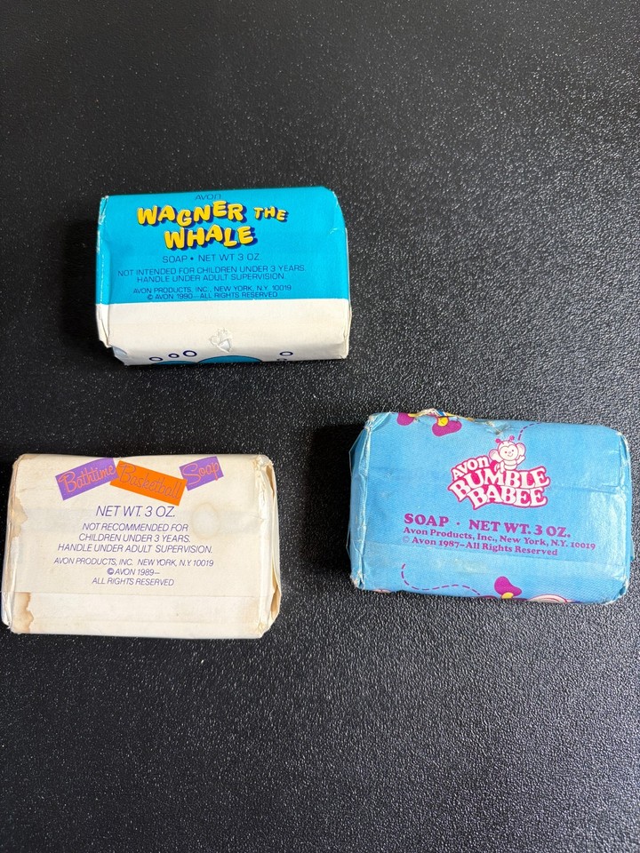 3 Bars of c1970s AVON Soap Children Kids Bath Time Vintage | eBay