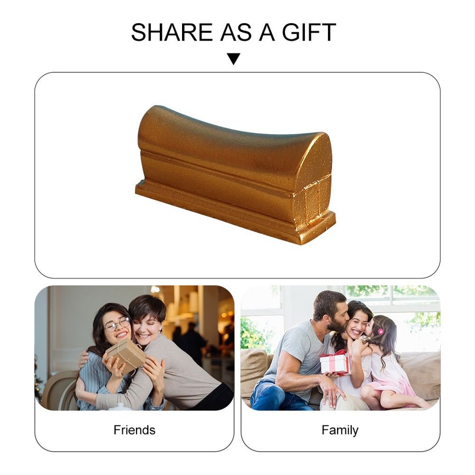 Golden Coffin Model Sacrificial Mini Coffin Decorative Coffin Resin ...