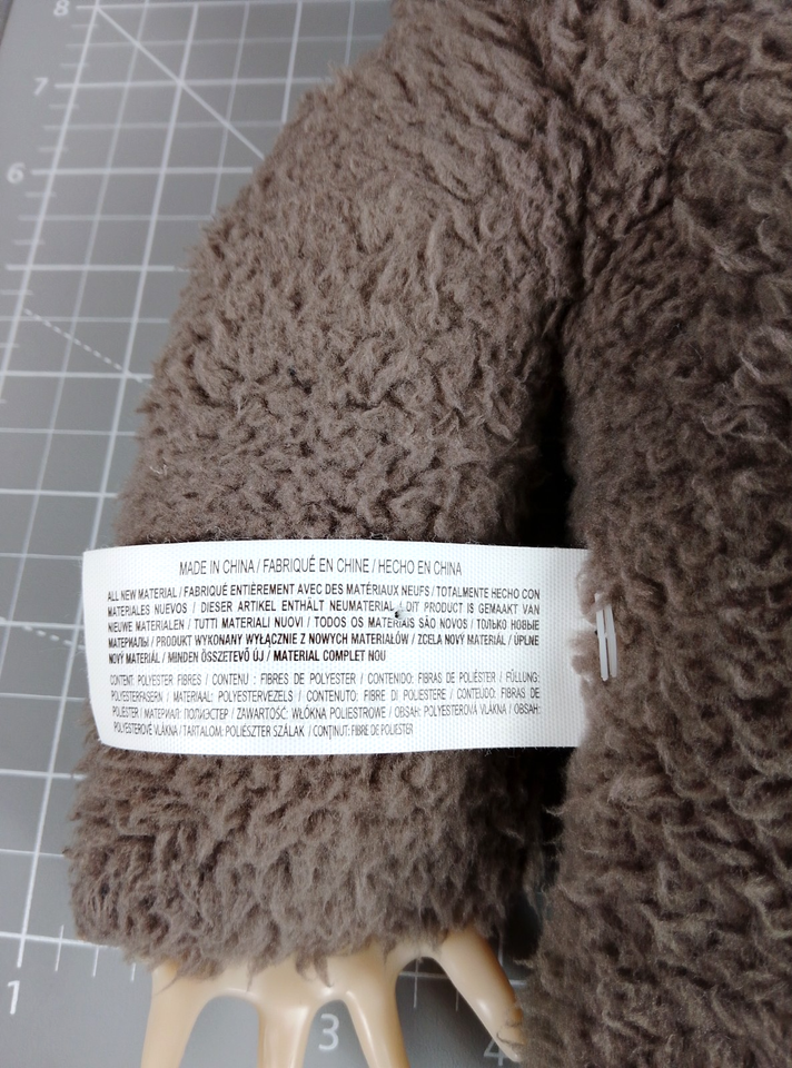 Fuggler, Sickening Sloth, RARE, 2018, 13 "tall, Grey, 8.5" Wide, Toothy ...