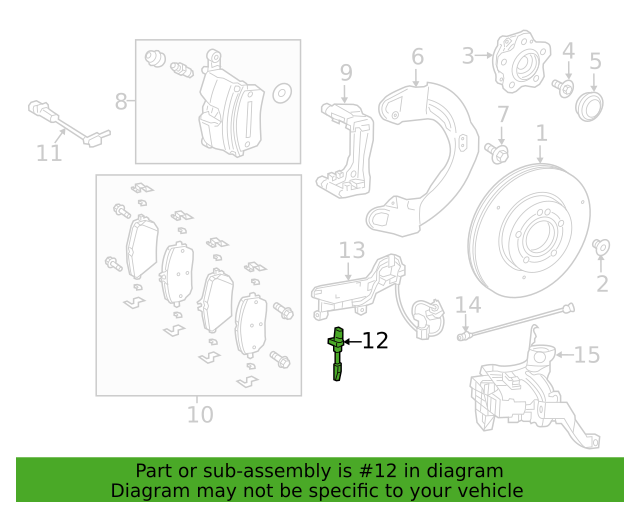 Mercedes Benz Genuine A 220 A 35 AMG 2019-2021 Front Speed Sensor OE ...