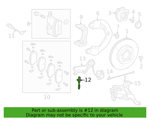 Mercedes Benz GLB250 GLE350 GLE450 GLE580 20-21 Front Speed Sensor OE ...