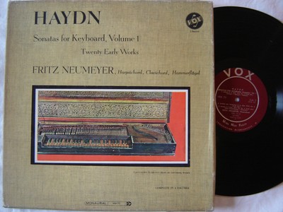 Haydn - sonates pour clavecin - Vol. 1 - Fritz Neumeyer - 3 LP liv ...