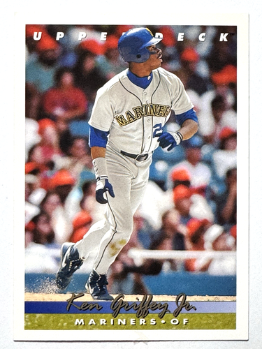HOF'er KEN GRIFFEY JR Seattle Mariners 1993 Upper Deck Baseball Card ...