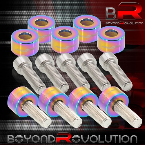 For Honda Acura Header Manifold Dress Up Cup Bolts M8X1.25MM Neochrome ...